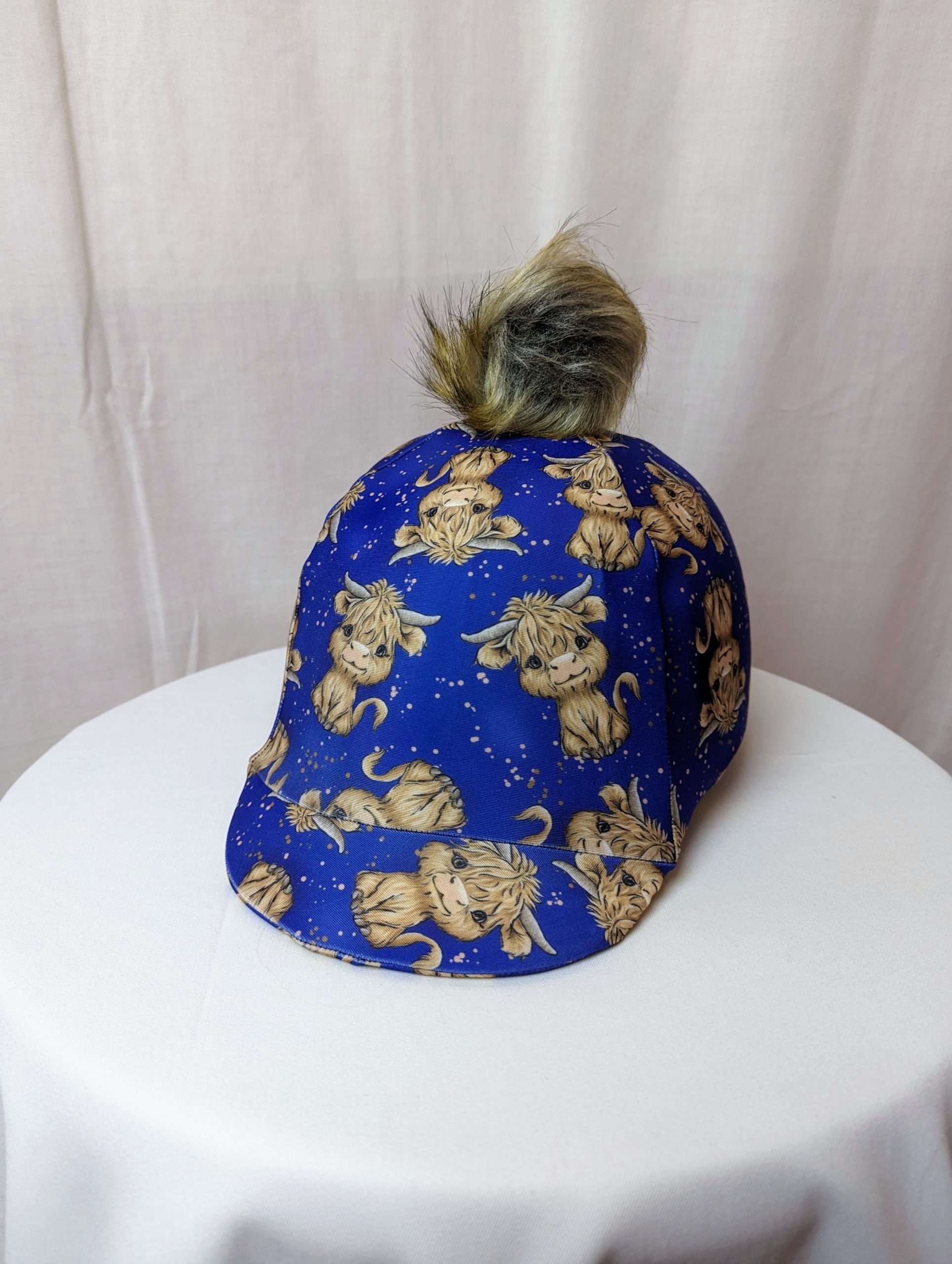 Highland Calf POMPOM HELMET COVER – Funky Pony Online Shop