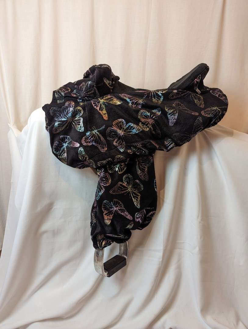 Metallic Butterfly RIDE IN SADDLE COVER – Funky Pony Online Shop