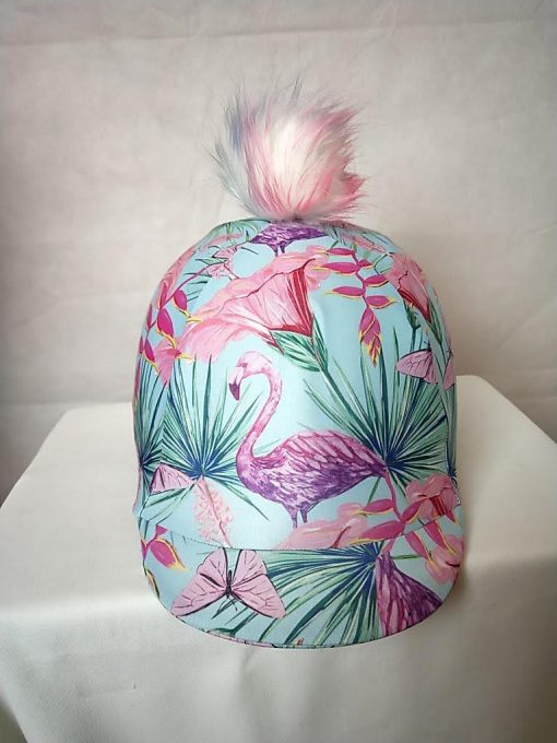 Flamingos Pompom Helmet Cover – Funky Pony Online Shop