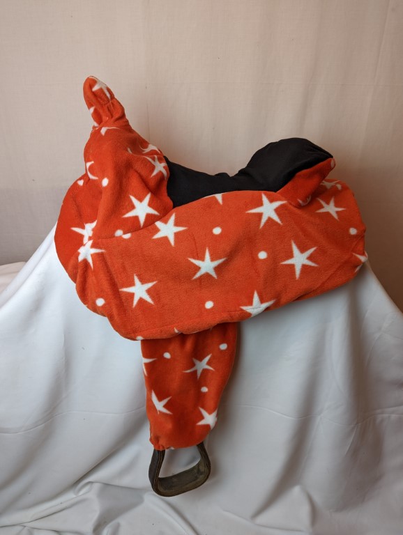 Red / Orange Star Saddle Cover – Funky Pony Online Shop